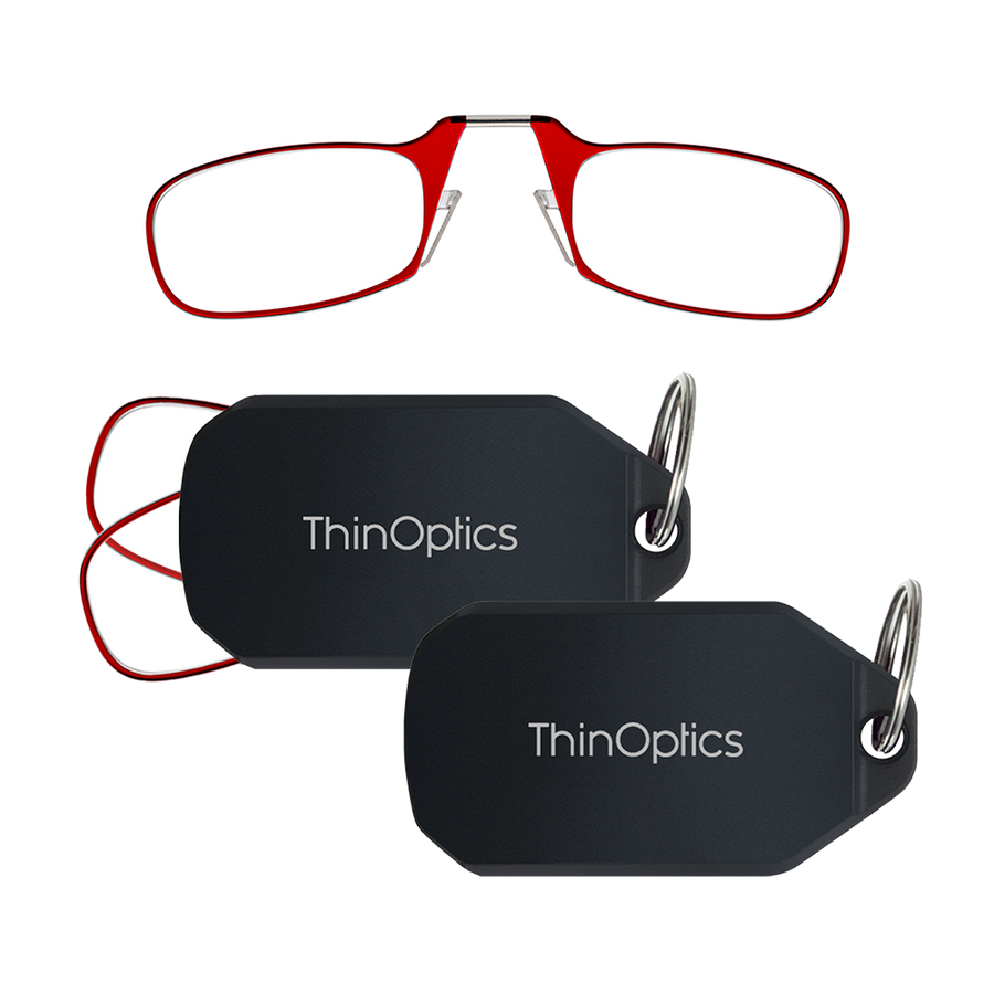 ThinOptics | 2-Pack Readers + Black Keychain Case | Readers & Reading ...
