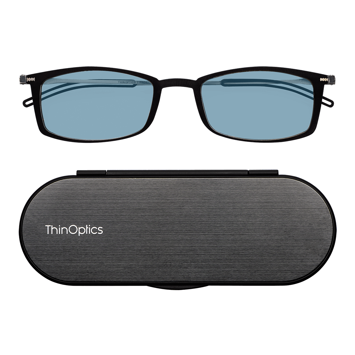 ThinOptics | Brooklyn Blue Light Blocker Glasses + Milano Case ...