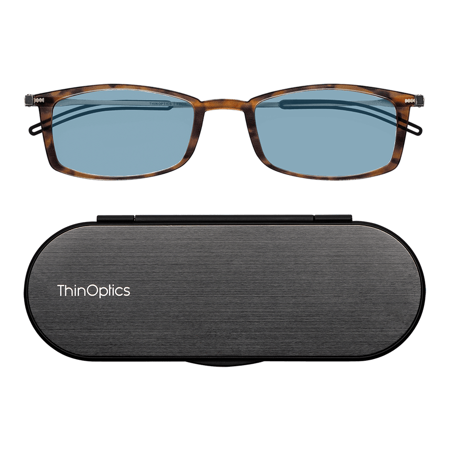 Brooklyn Blue Light Blocker Glasses Milano Case Thinoptics