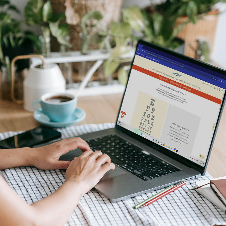 Online Vision Strength Test | Find Your Reading Power – ThinOptics