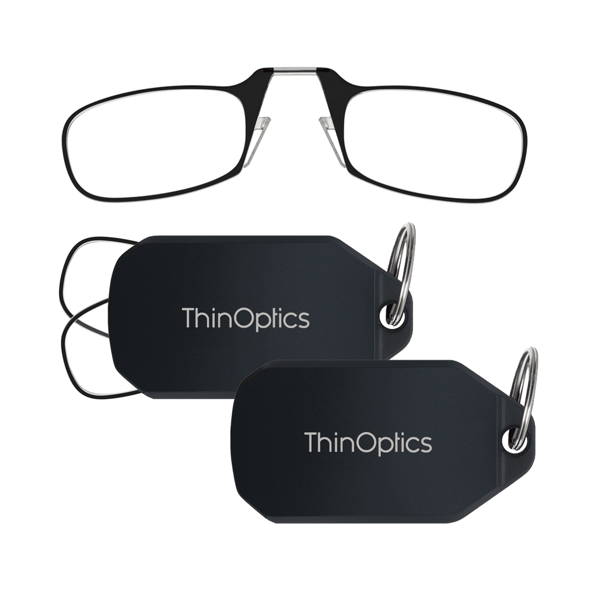 ThinOptics | 2-Pack Readers + Black Keychain Case | Readers & Reading ...